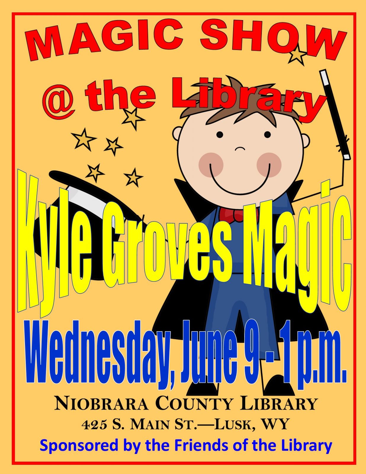 Kyle Groves Magic Show - Niobrara County Library
